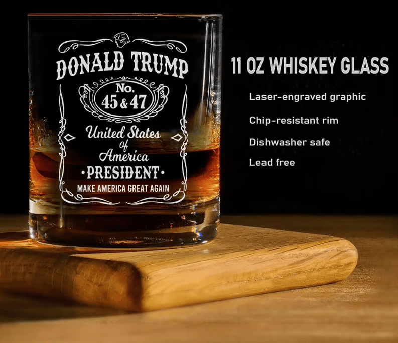 President Trump 45 & 47 Whiskey Glasses - Order Page